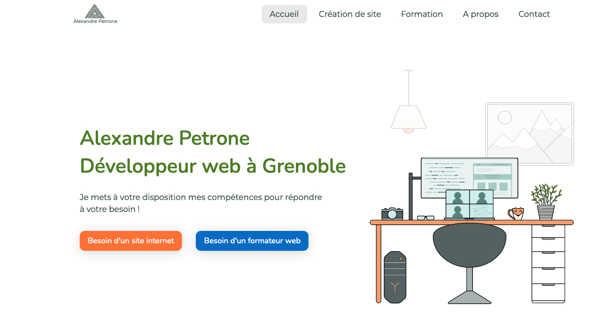 Alexandre PETRONE - Développeur Web Grenoble